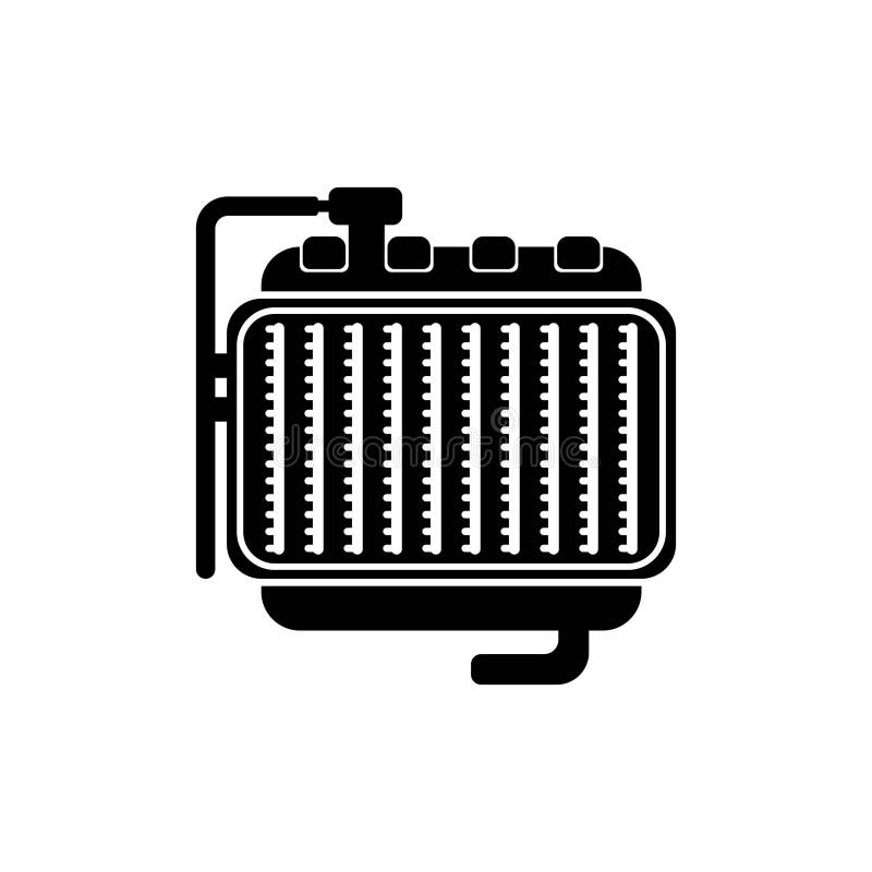Radiator icon stock vector. Illustration of coolant - 283030507