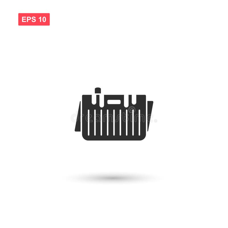 Car Radiator Icon Vector Isolated Stock Vector - Illustration of design ...