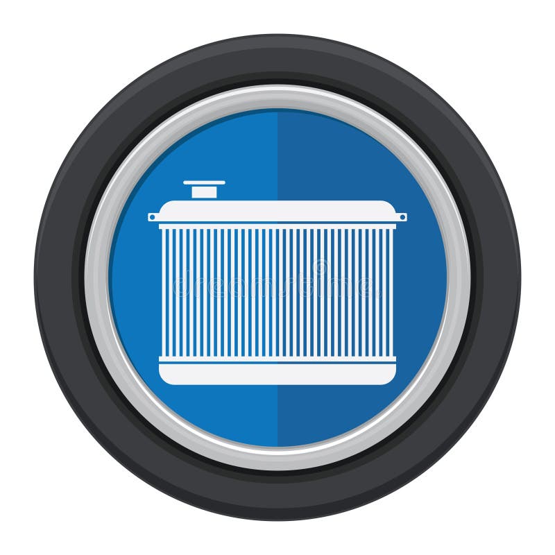Car Radiator. Vector Illustration Decorative Design Stock Vector ...