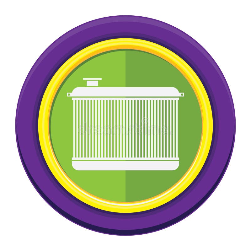 Car Radiator. Vector Illustration Decorative Design Stock Vector ...