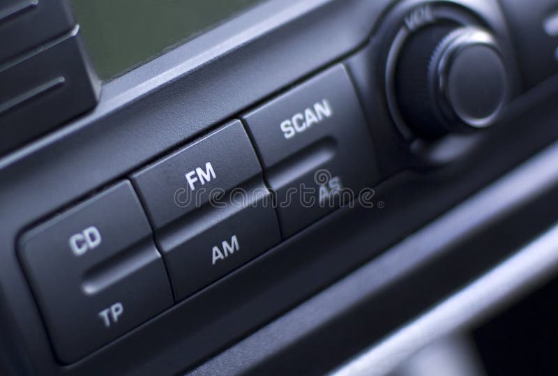 Car radio stock photo. Image of tuning, music, audio - 16912362