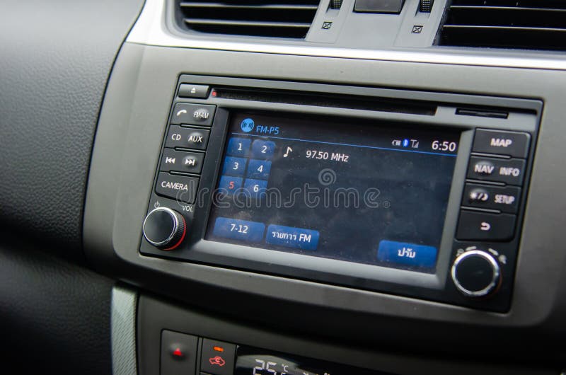 Car radio stock image. Image of drive, concept, entertainment - 155306677