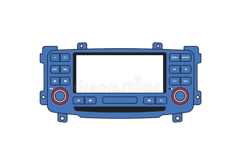 Car Radio Clipart. stock photo. Illustration of radio - 359354564