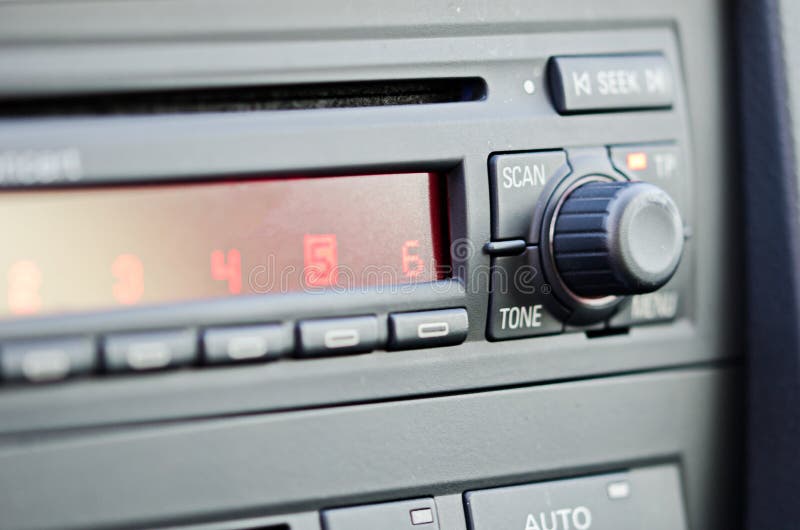 Tuning Car Radio stock image. Image of accessories, dash - 5344067
