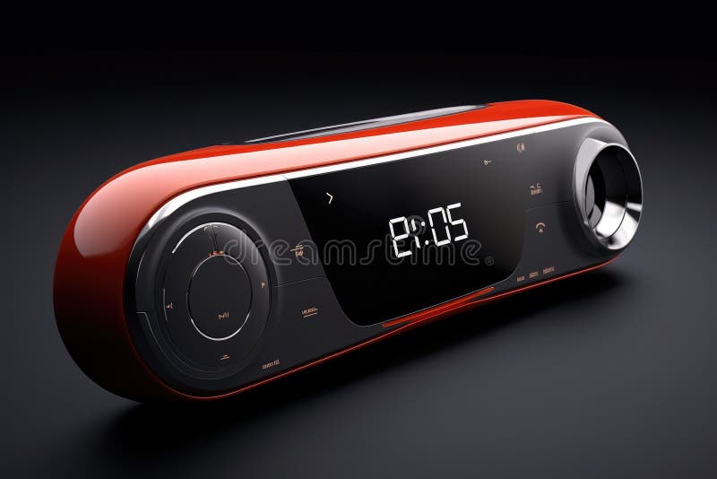 Car Radio. Multimedia System Display of Modern Car Stock Illustration ...