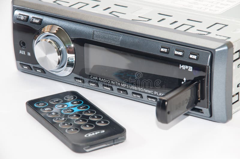 Car Mp3 Player with Ir Remote Stock Image - Image of china, stereo ...
