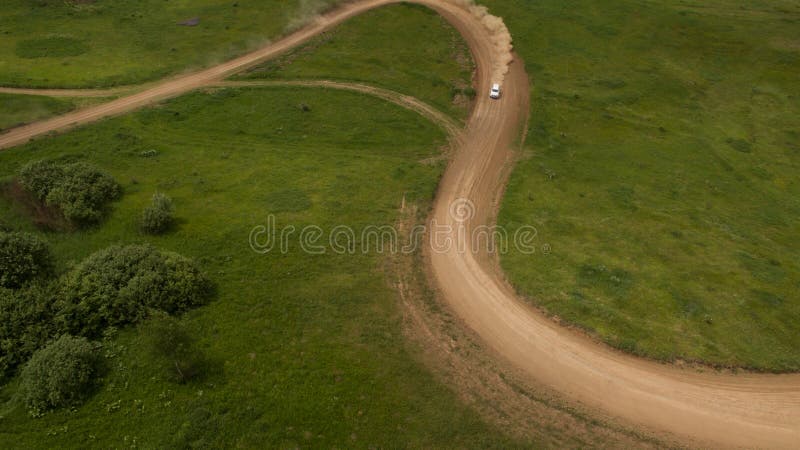 The Car Rally is a Top View. Stock Image - Image of beautiful, path ...