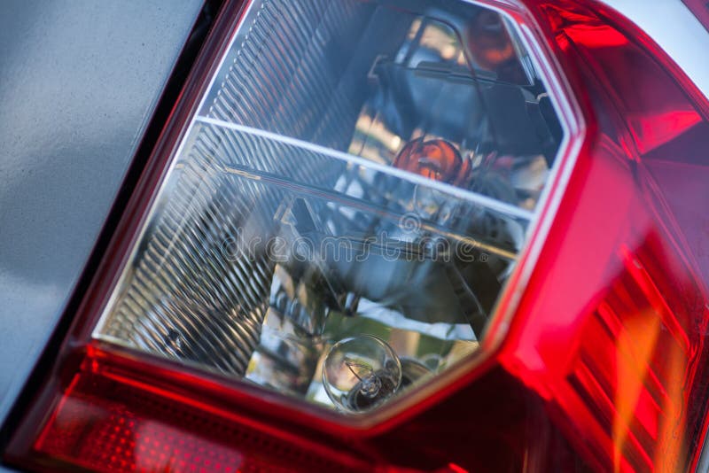 Car rear light stock image. Image of luxury, shiny, closeup - 71805797