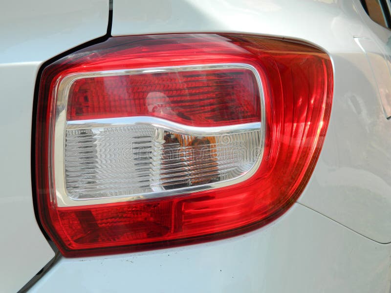 Car rear lights. stock image. Image of brake, alloy, aluminum - 60620585
