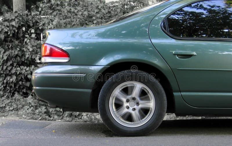 Car Rear Part stock photo. Image of shiny, road, reflection - 1280090
