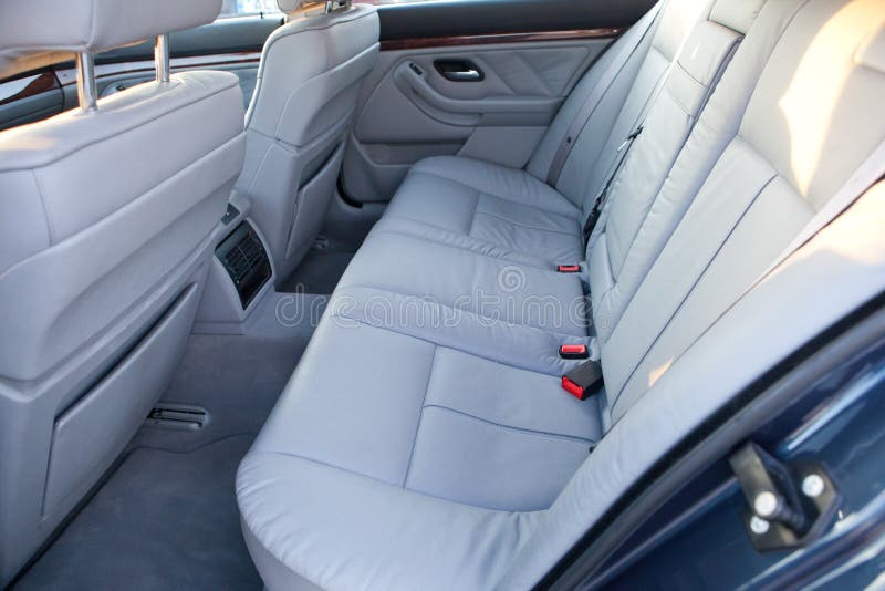 Car rear seats stock image. Image of fixed, leather - 106833197