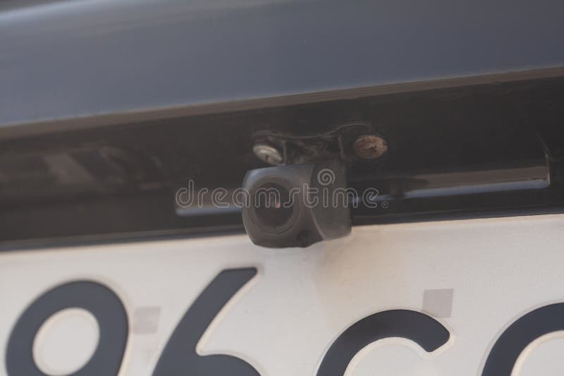 Car Rear View Camera for Parking Assistance on the Car. Stock Image ...