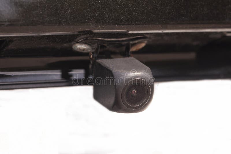 Car Rear View Camera for Parking Assistance Isolated on White ...
