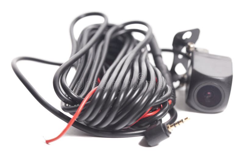 Car Rear View Camera for Parking Assistance Isolated on White ...