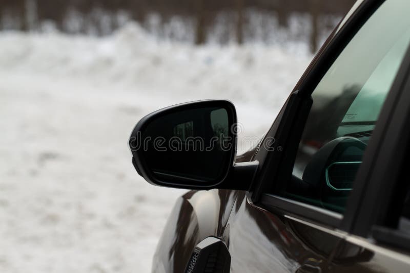 Car Rear-view mirror. stock image. Image of vehicle - 267011197
