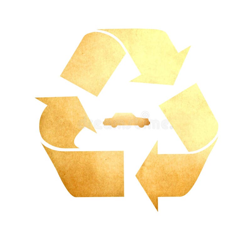 Car with recycle sign stock photo. Image of environmental - 19254758
