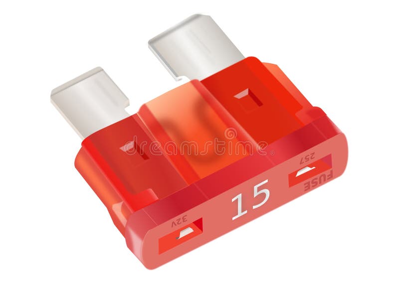 Car Red Fuses, Electrical Bridge, Vector Stock Vector - Illustration of ...