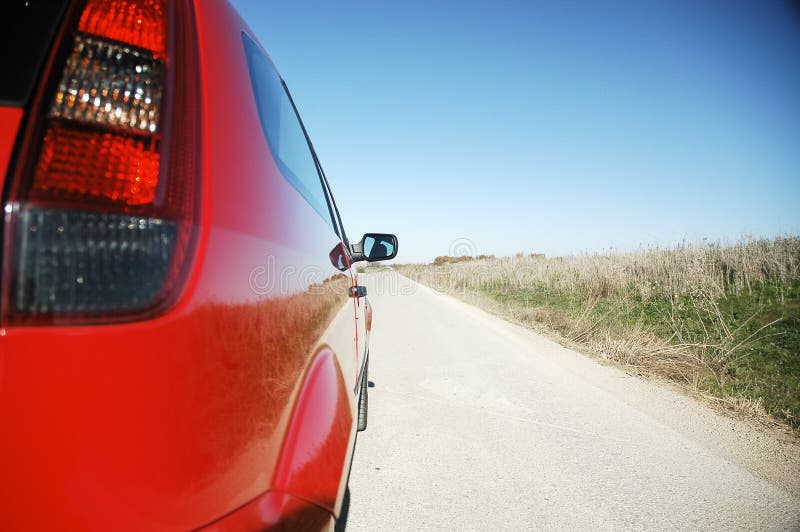 Red fast car stock image. Image of luxury, beauty, detail - 13932855