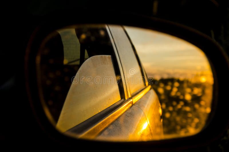 329 Sunset Rearview Mirror Car Photos - Free & Royalty-Free Stock ...