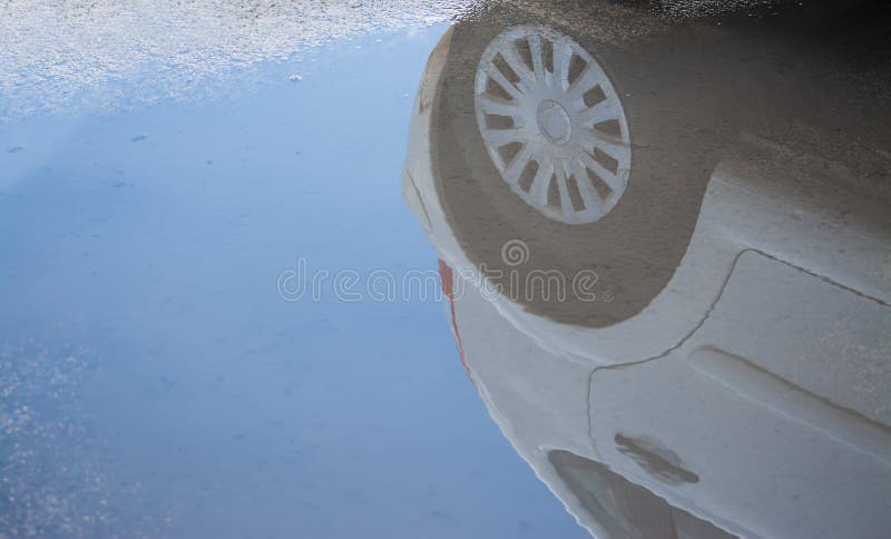 Car reflection stock image. Image of modern, asphalt - 48414883