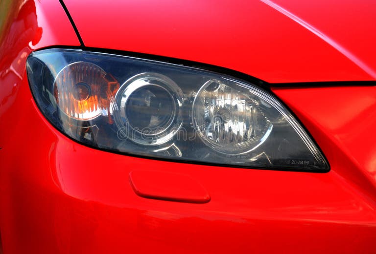 Car reflector headlamp stock photo. Image of design, metallic - 55433502