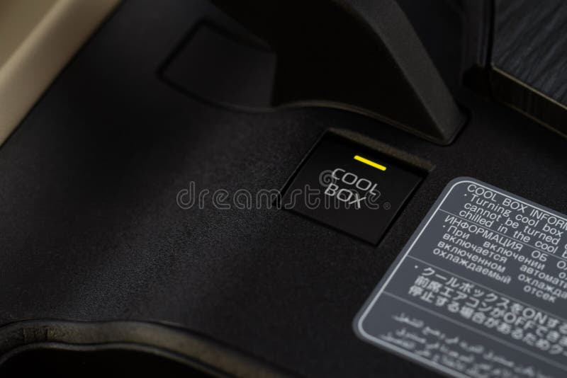 Car Refrigerator Swicth Button. Stock Photo - Image of handle, color ...