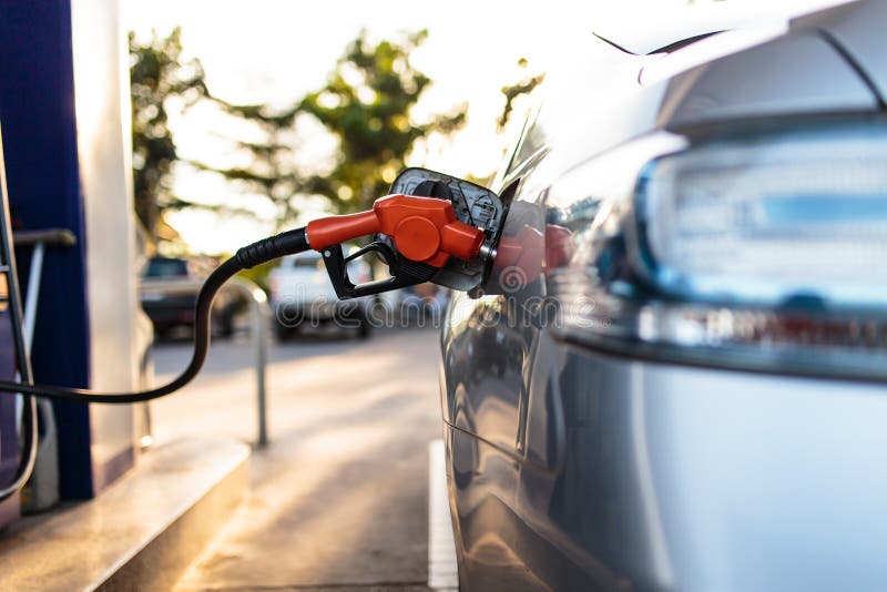 Car refuel stock image. Image of refill, pollution, metal - 53582773