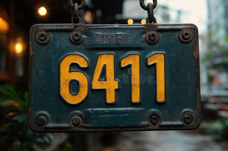 A Car Registration Plate, Modern and Functional, Automotive Theme Stock ...