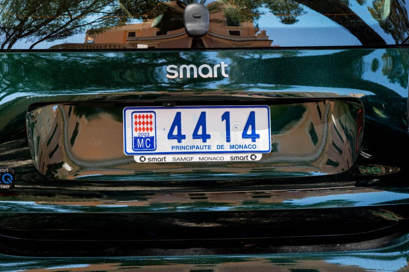 A Car Registration Plate in Monaco Editorial Photo - Image of monaco ...