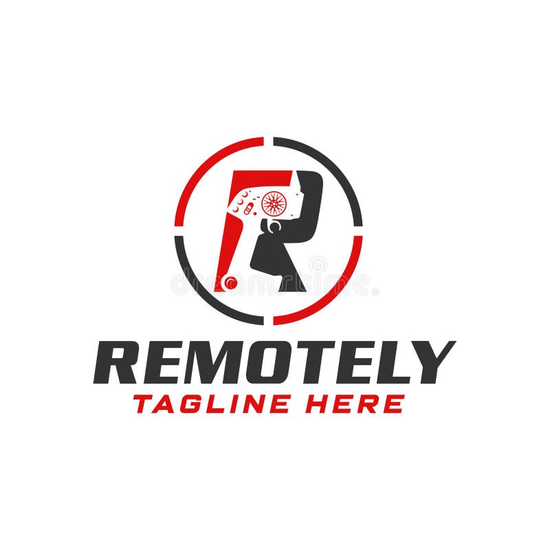Car Remote Control Logo with Letter R Stock Illustration - Illustration ...