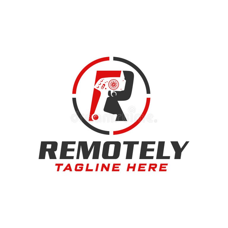 Car Remote Control Logo with Letter R Stock Illustration - Illustration ...