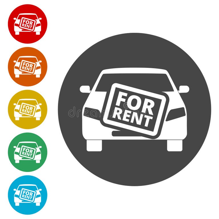 Car for rent icon stock vector. Illustration of isolated - 137292521