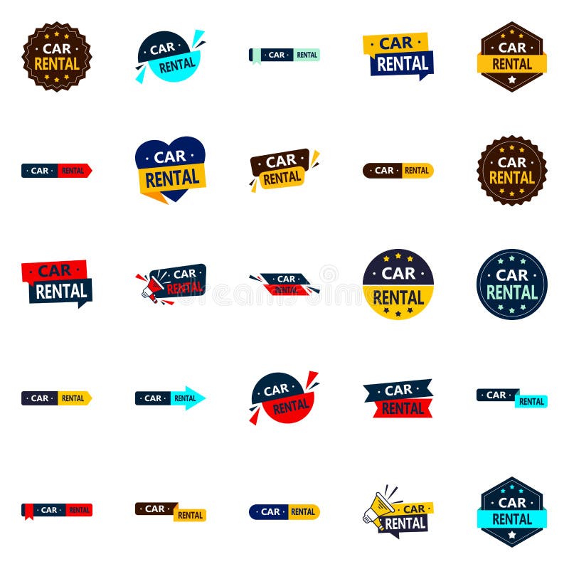 Car Rental 25 High Quality Vector Designs for a Professional Brand ...