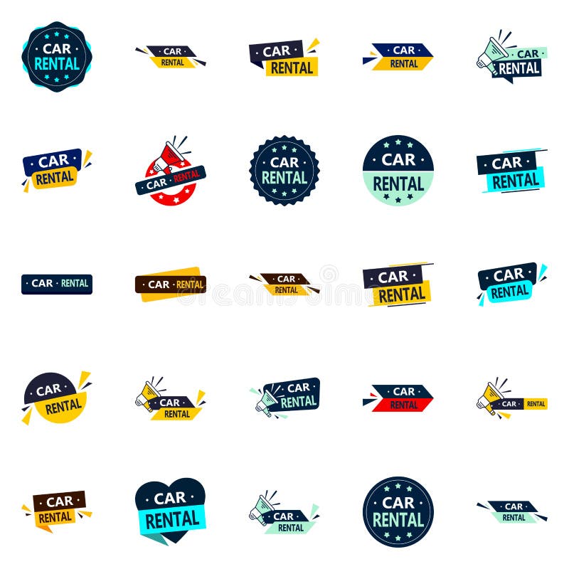Car Rental 25 High Quality Vector Designs for a Professional and High ...