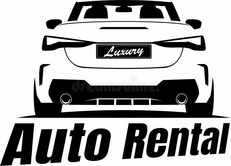 Car Rental Logo Design Concept Vector Stock Vector - Illustration of ...