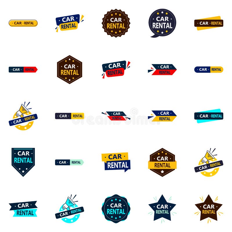 Car Rental 25 Professional Vector Designs for Your Rental Campaigns ...