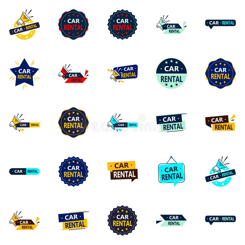 Car Rental 25 Professional Vector Designs for Your Rental Campaigns ...