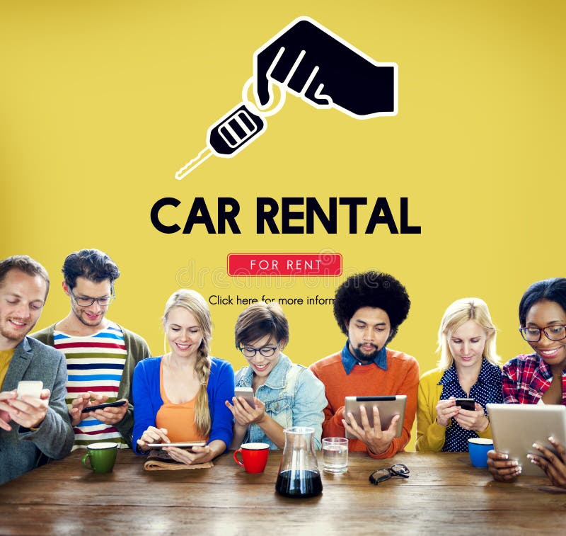 Car Rental Vehicle Transportation Service Concept Stock Image - Image ...