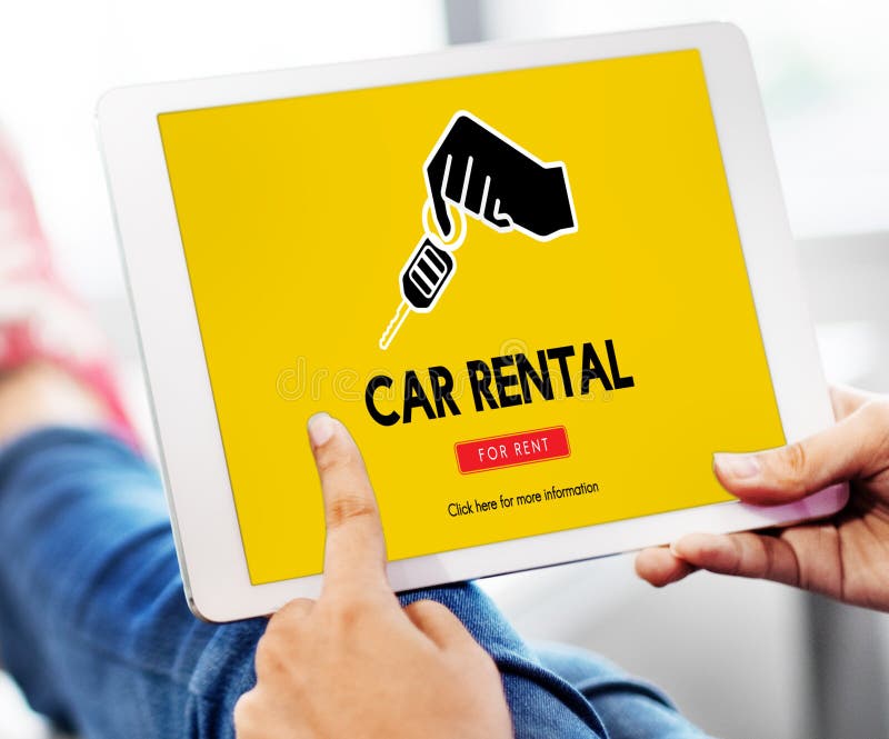 Car Rental Vehicle Transportation Service Concept Stock Photo - Image ...