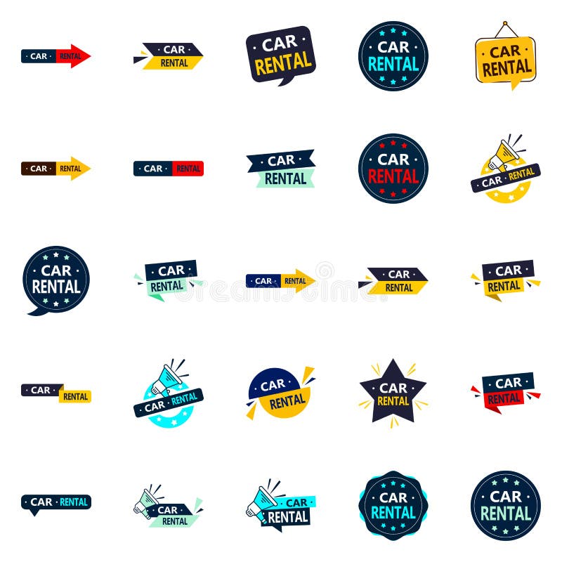 Car Rental 25 Versatile Vector Images for a New and Dynamic Brand ...