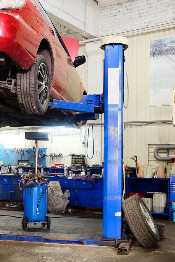 Repair garage stock image. Image of replace, indoors - 24854015