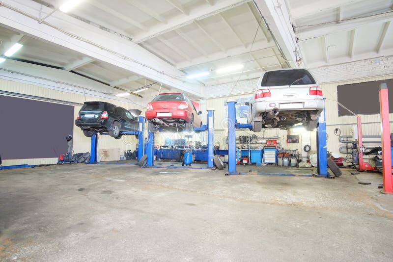 Repair garage stock photo. Image of motion, gear, lifting - 27276492