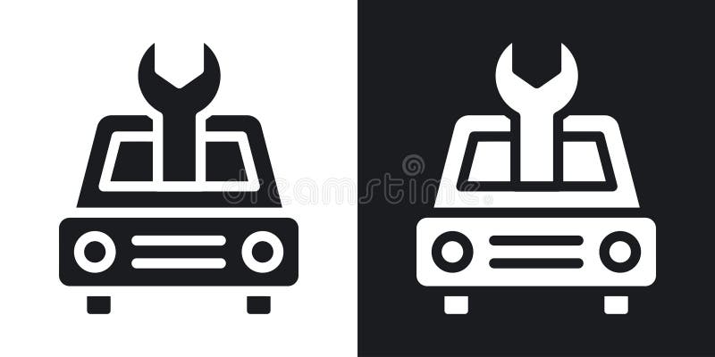 Car repair icon vector stock vector. Illustration of business - 348262199