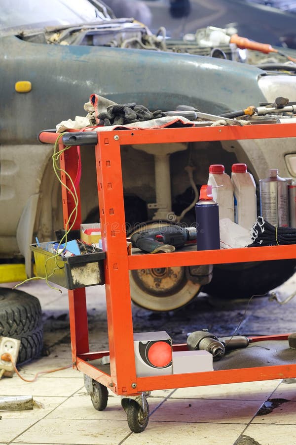 Car repair station stock photo. Image of hydraulic, automotive - 82224802
