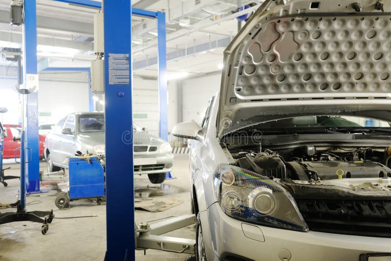 Car repair station stock photo. Image of gear, equipment - 82948978