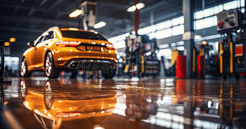 Car repair station stock image. Image of water, architecture - 303032733