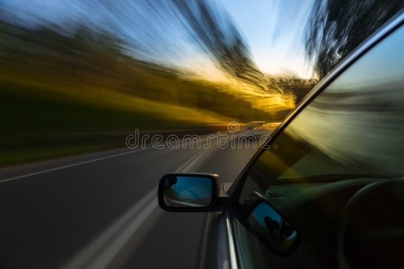 Car ride on road stock photo. Image of line, sunny, auto - 75261994