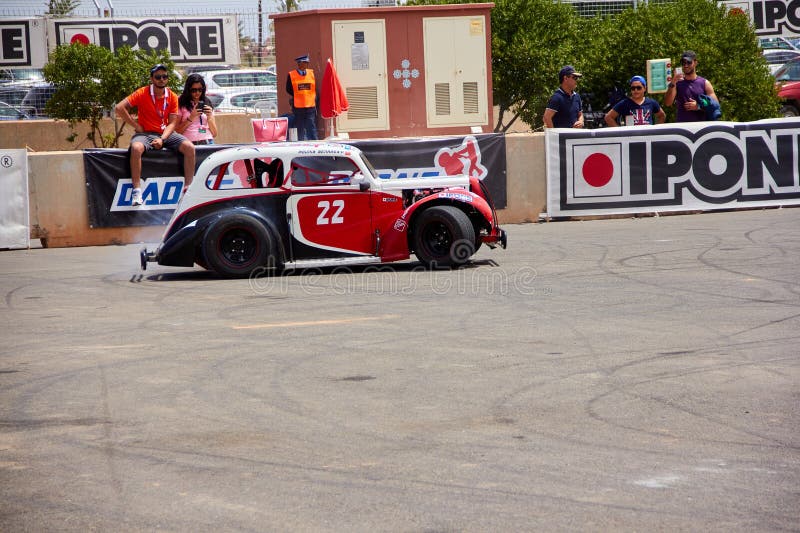Car Rider in Action at Marrakech MotoGP 2014 Editorial Photography ...