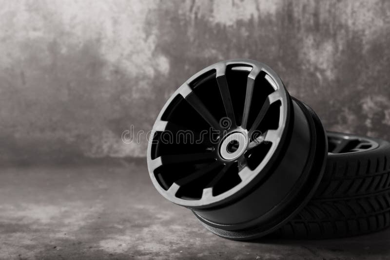 Car rim on the garage stock image. Image of shop, auto - 192412607