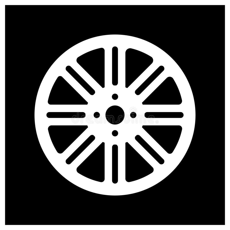 Car rim icon logo design stock vector. Illustration of rubber - 334256516